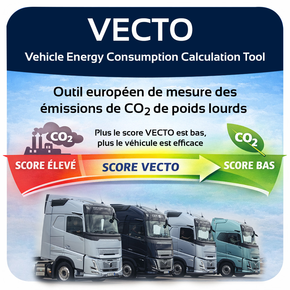 Poids lourds Volvo et reduction des emissions CO2 : score VECTO
